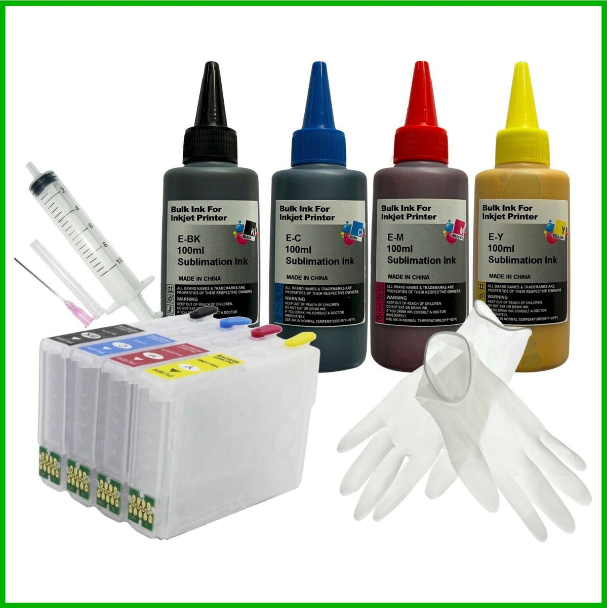 Sublimation Starter Kit - 715 Cartridges with ARC Chip & Ink for Epson ...
