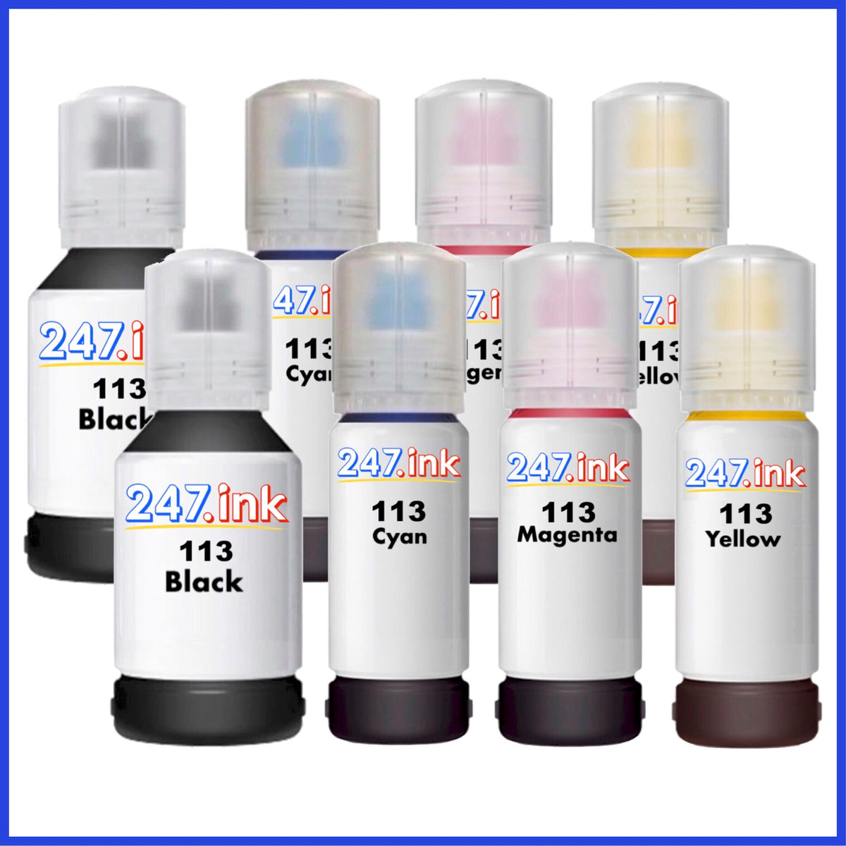 Compatible Ink Bottles for 113 Epson EcoTank (127/70ml) – 247.ink